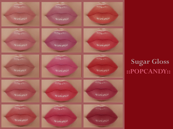 Second Life Marketplace Sugar Gloss Demo Hud Popcandy